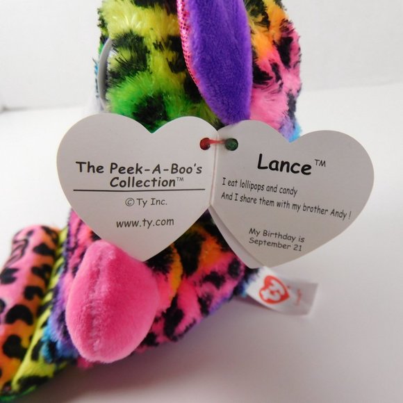 Ty | Toys | Ty Peekaboos Lance The Leopard 6 Plush Holds Your Cell ...